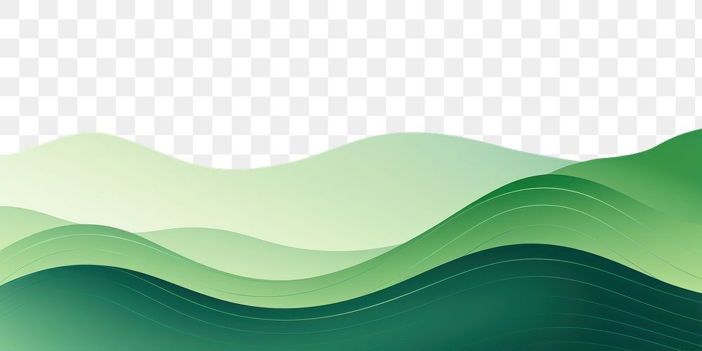 PNG abstract green gradient wave | Free PNG - rawpixel