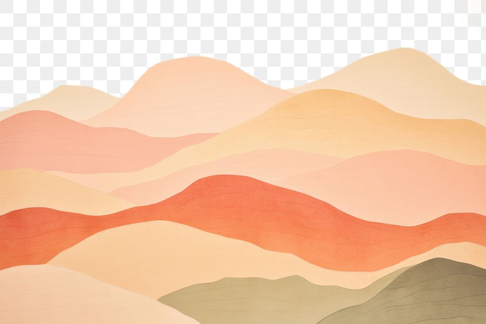 PNG Abstract layered landscape border, | Free PNG - rawpixel