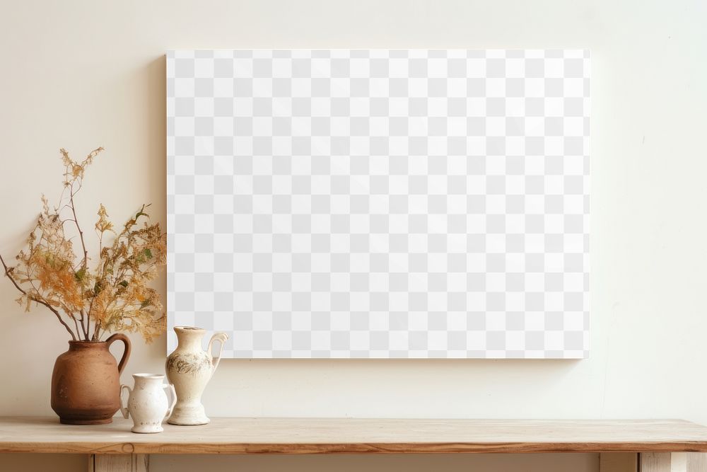 PNG canvas frame mockup, transparent | Free PNG - rawpixel