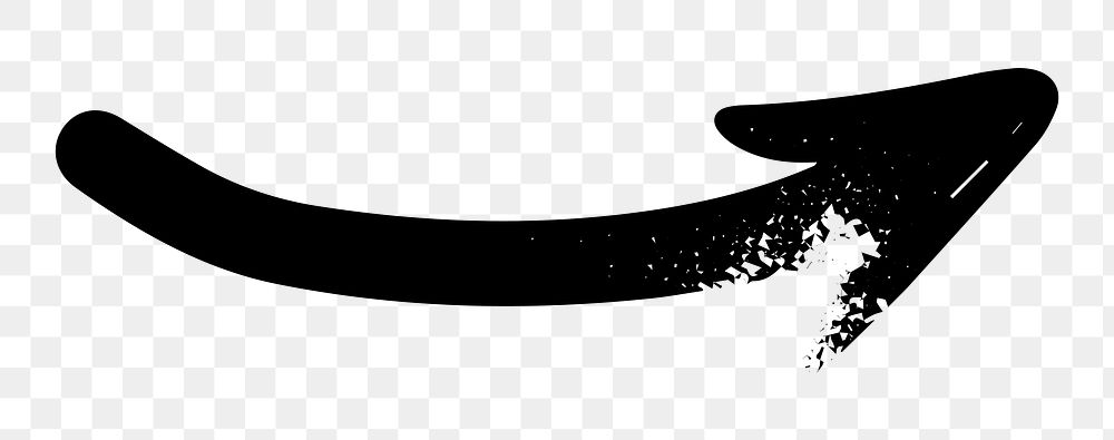 PNG black doodle curved arrows | Free PNG - rawpixel
