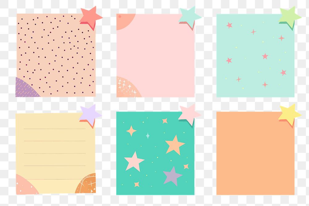 PNG Cute sticky notes illustration | Free PNG - rawpixel