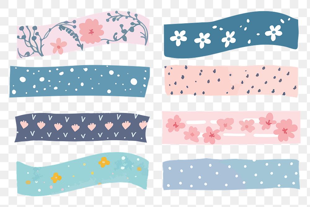PNG Cute washi tape notes | Free PNG - rawpixel
