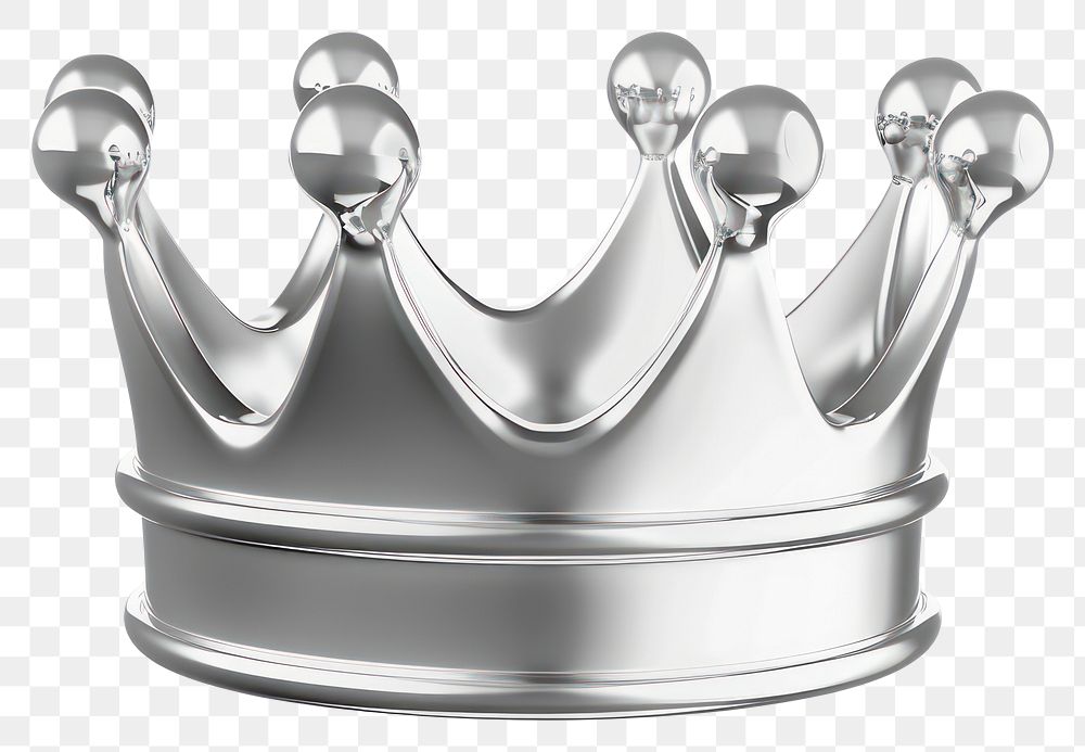 PNG Chubby silver crown icon | Free PNG - rawpixel