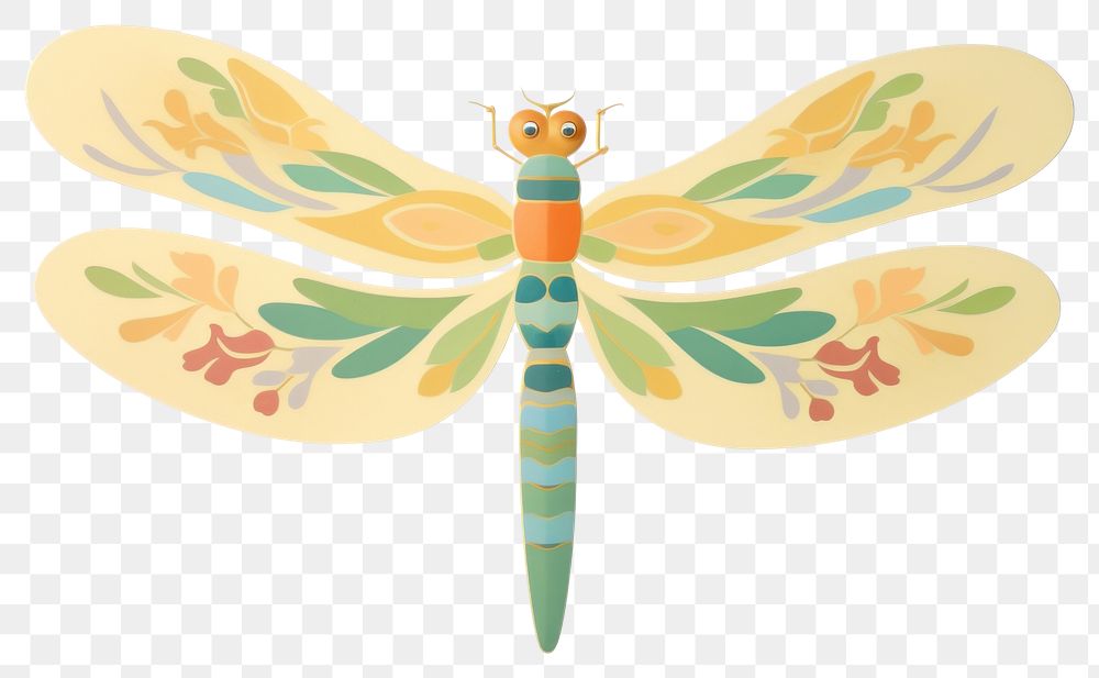 Colorful dragonfly vector illustration | Free PNG - rawpixel