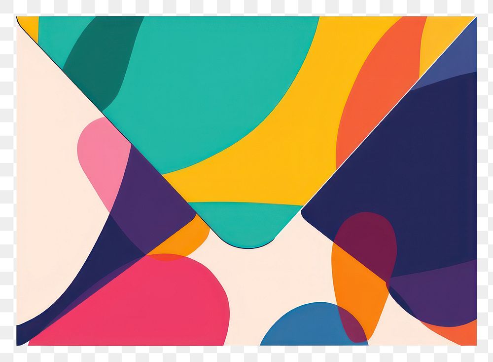 PNG Colorful abstract envelope design | Free PNG - rawpixel