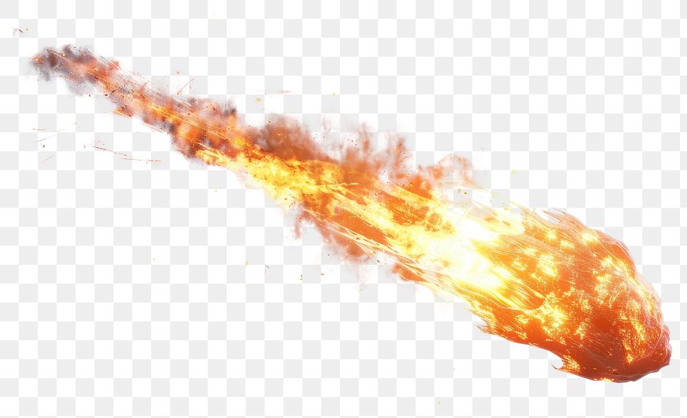 PNG Fiery meteor streaking sky | Premium PNG - rawpixel