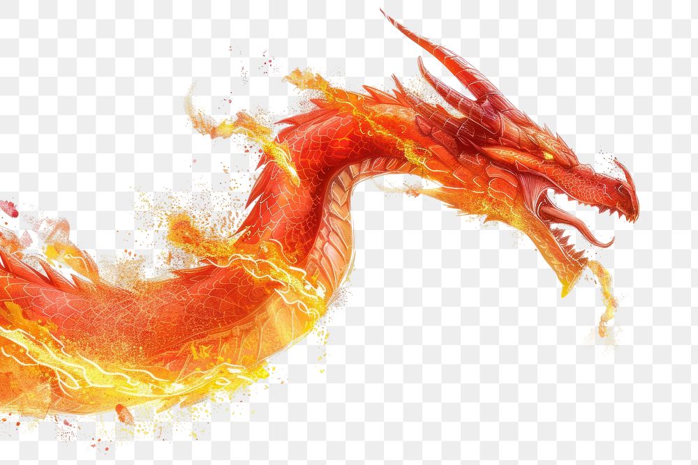 PNG Dragon fire bonfire animal. | Free PNG - rawpixel