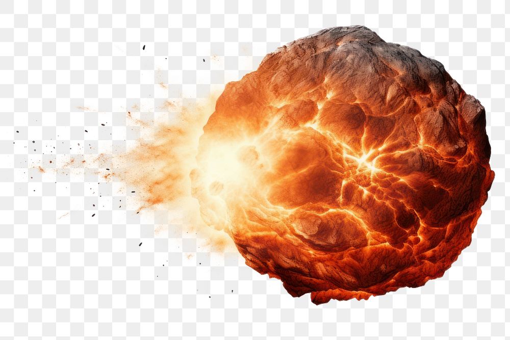 PNG Fiery meteor space collision | Free PNG - rawpixel