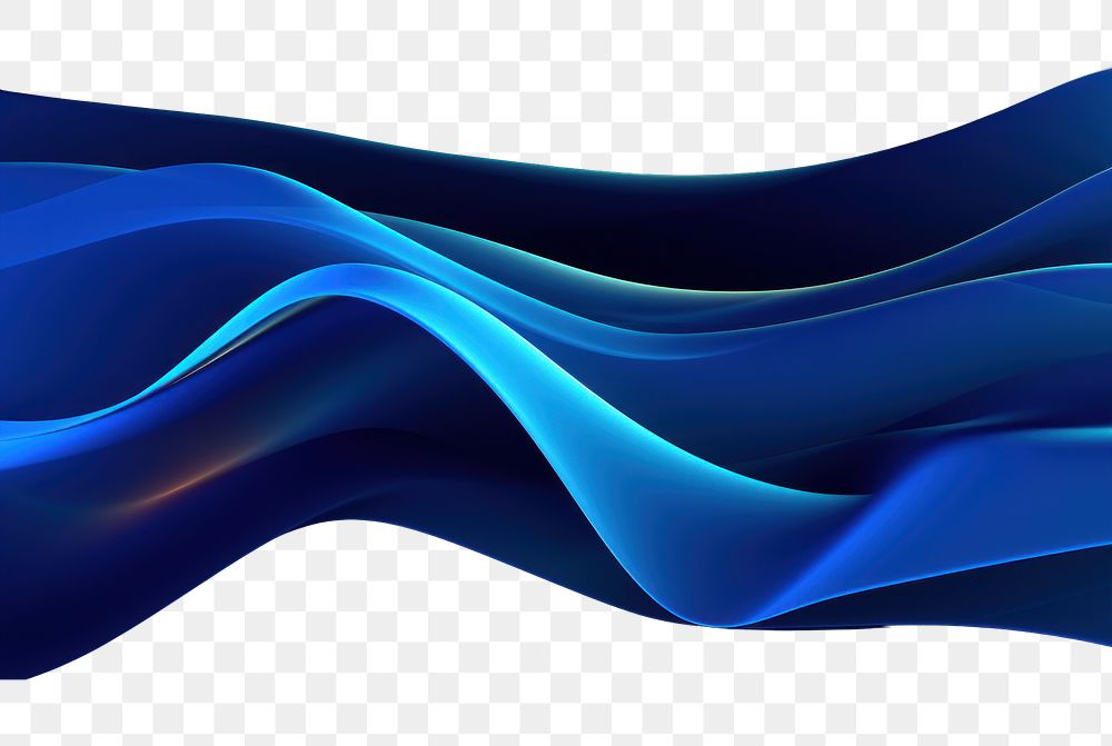 PNG Abstract blue flowing waves | Free PNG - rawpixel
