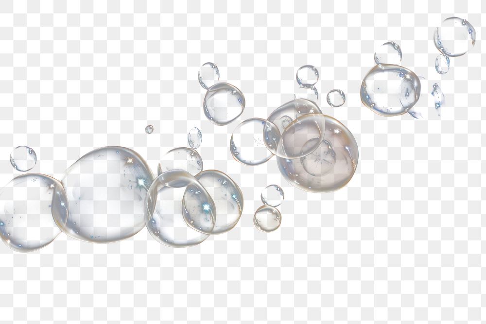 PNG Floating transparent bubbles black | Free PNG - rawpixel
