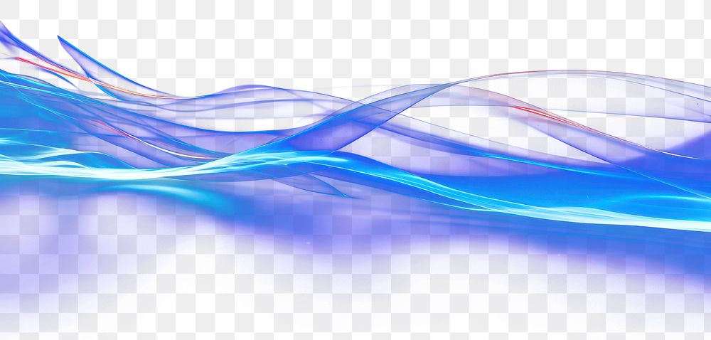 PNG Abstract blue light waves | Free PNG - rawpixel