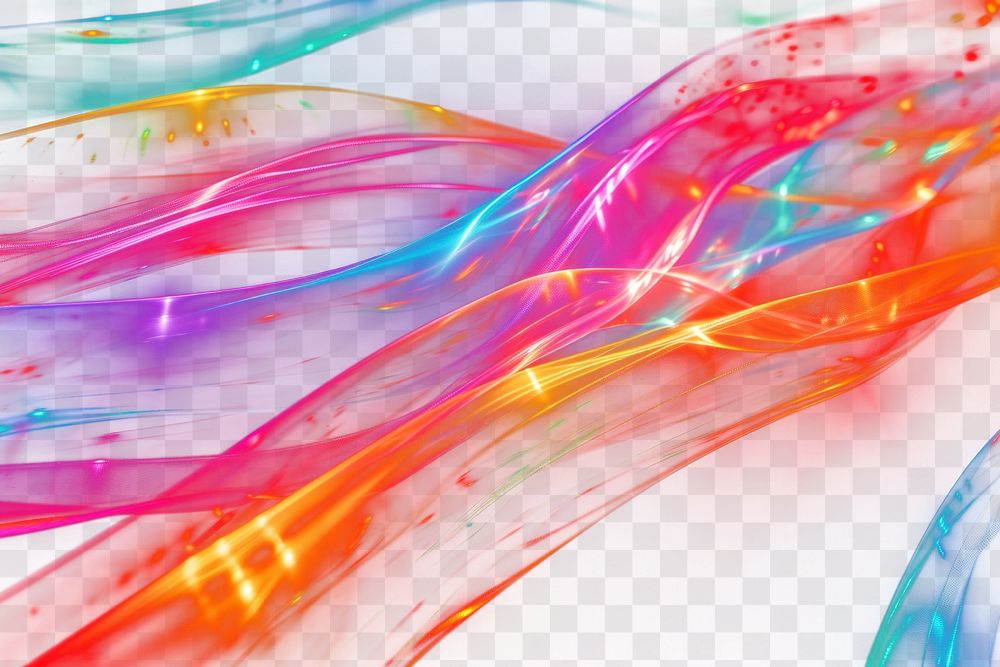Vibrant abstract neon waves png | Free PNG - rawpixel