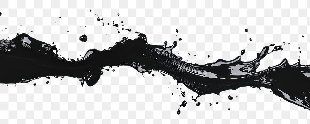 Black splash border line silhouette | Free PNG - rawpixel