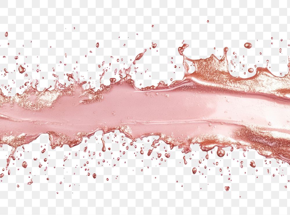 Rose gold splash border background | Free PNG - rawpixel