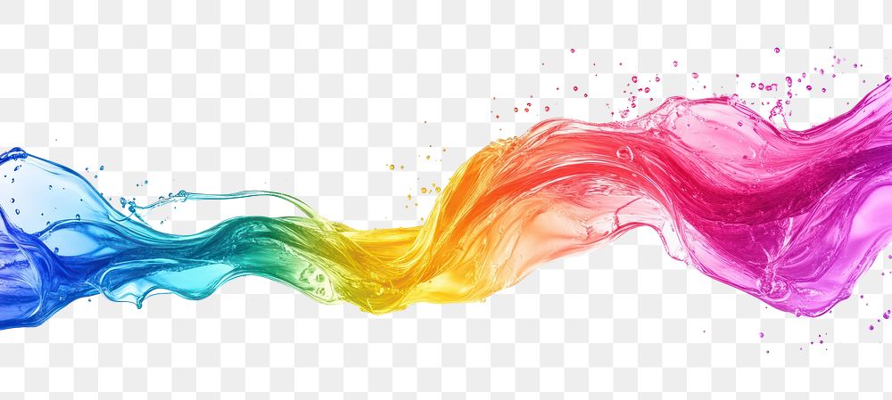 Rainbow splash background effect wave. | Free PNG - rawpixel