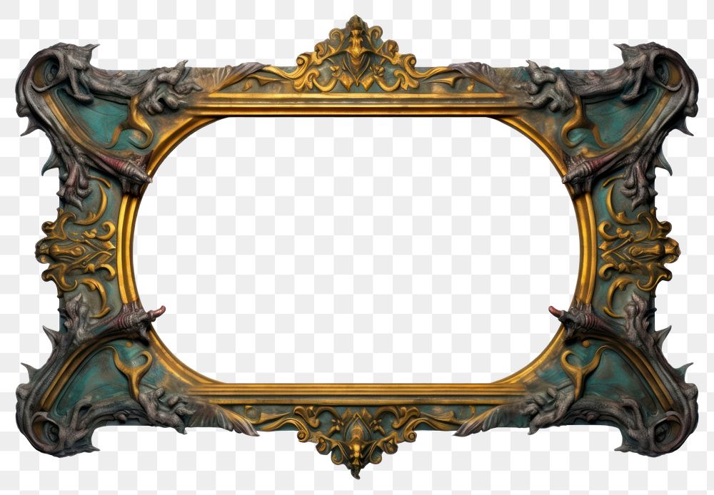 PNG Dragon frame white background | Free PNG - rawpixel