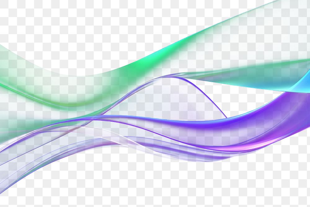 Abstract colorful flowing waves png | Free PNG - rawpixel