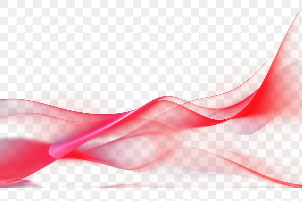 Abstract red wave png light | Free PNG - rawpixel
