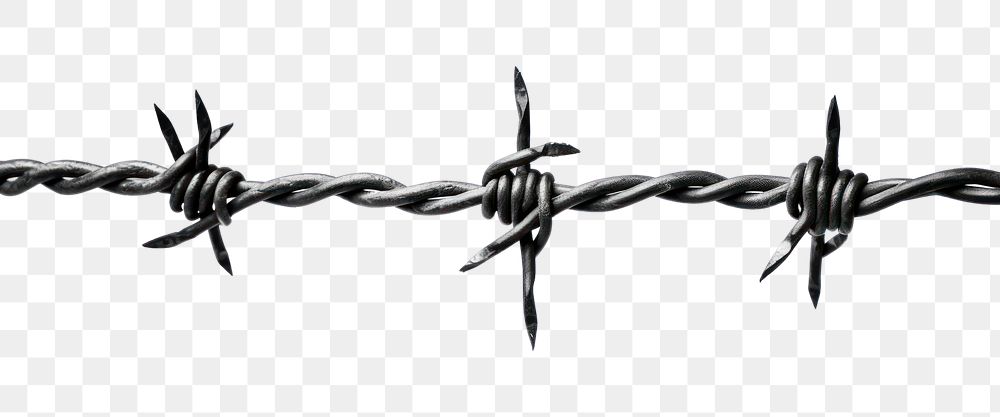 PNG Barbed wire white background | Free PNG - rawpixel