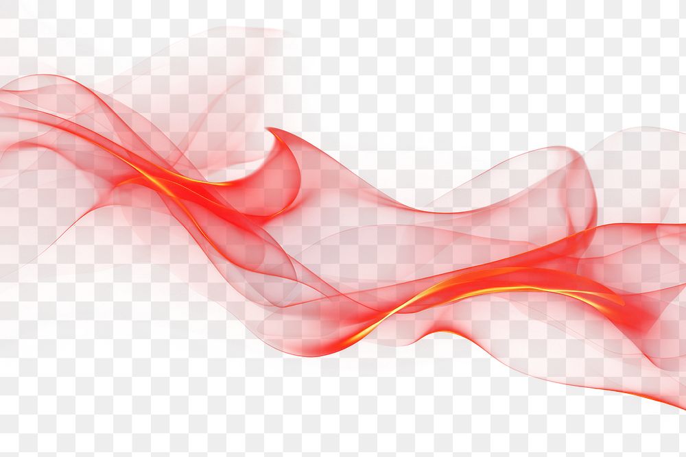 Abstract red flowing waves png | Free PNG - rawpixel