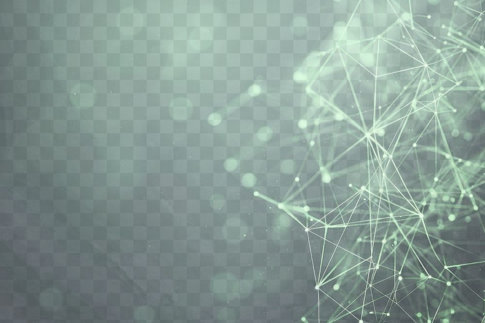 Abstract green digital network png | Free PNG - rawpixel