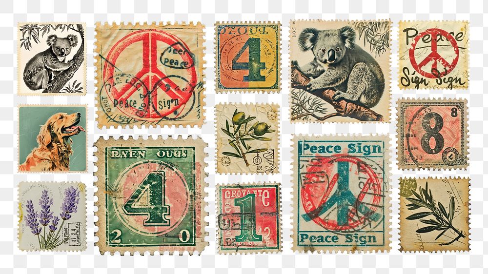 PNG vintage stamp design element | Free PNG - rawpixel