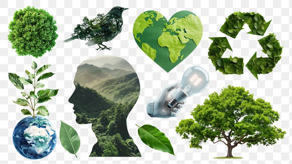 PNG environment element set, transparent | Free PNG - rawpixel