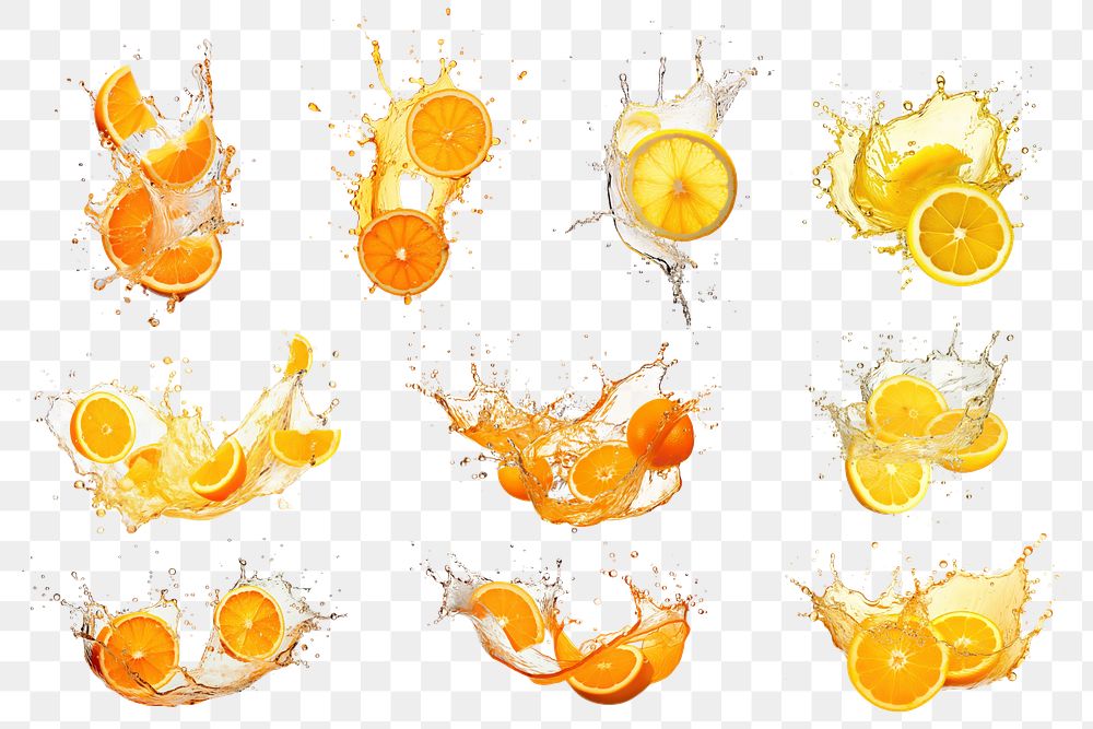 PNG Orange juice splash element | Premium PNG - rawpixel
