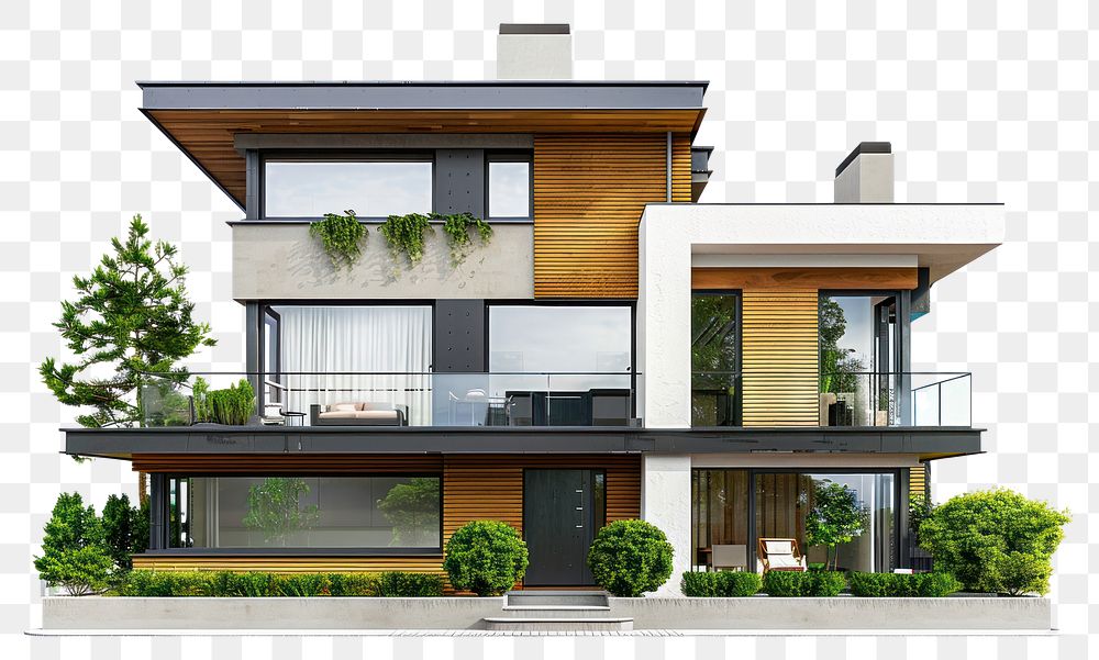 PNG Modern eco-friendly luxury home | Free PNG - rawpixel