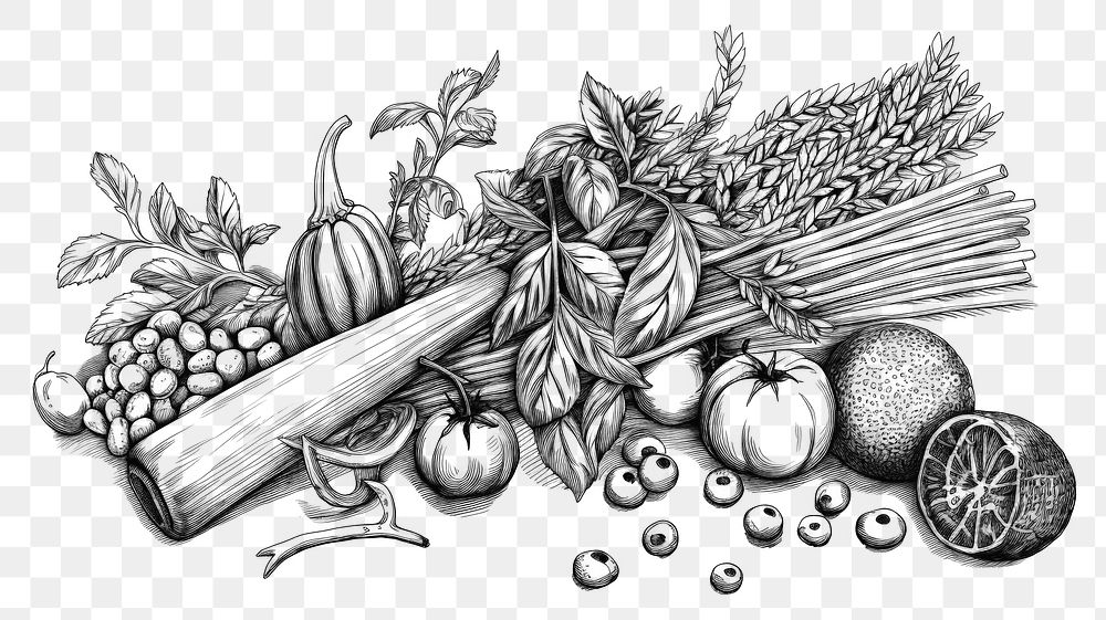 PNG Food ingredient drawing sketch. | Free PNG - rawpixel