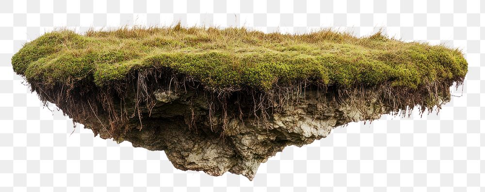 PNG Floating grassy island white | Premium PNG - rawpixel