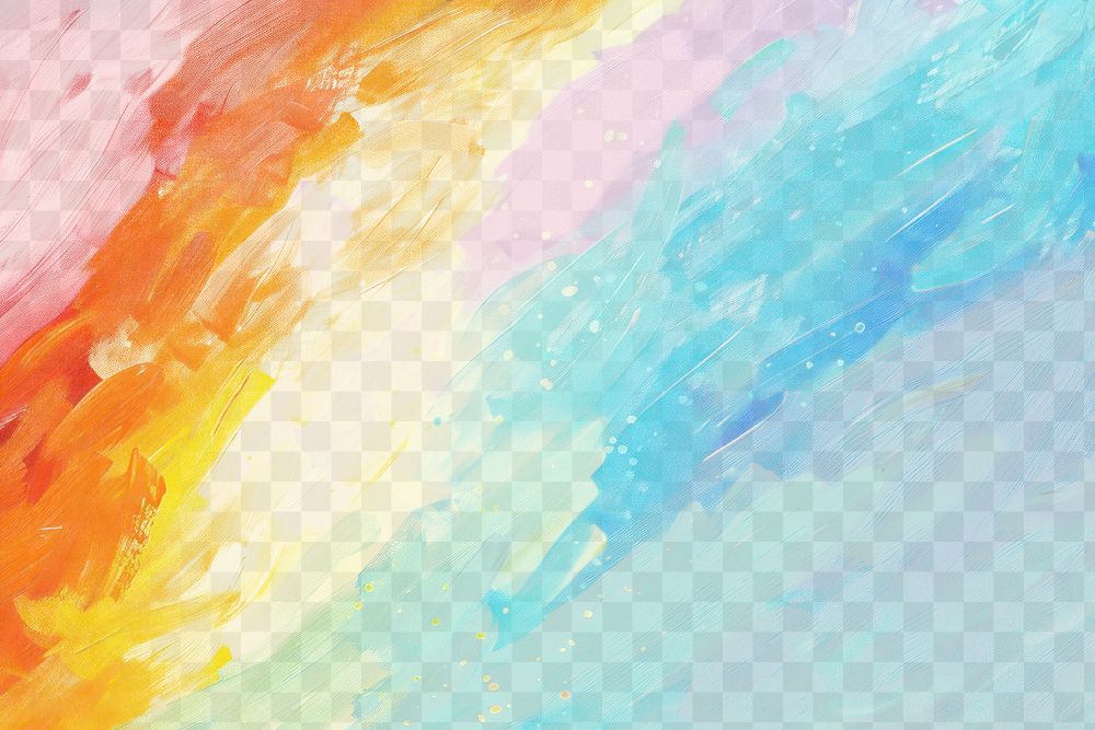 Vibrant abstract rainbow png paint | Free PNG - rawpixel