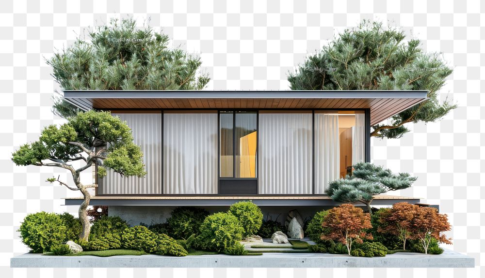 PNG Modern minimalist house design | Free PNG - rawpixel
