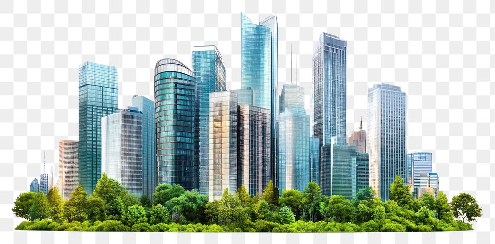 PNG Realistic modern cityscape architecture | Free PNG - rawpixel
