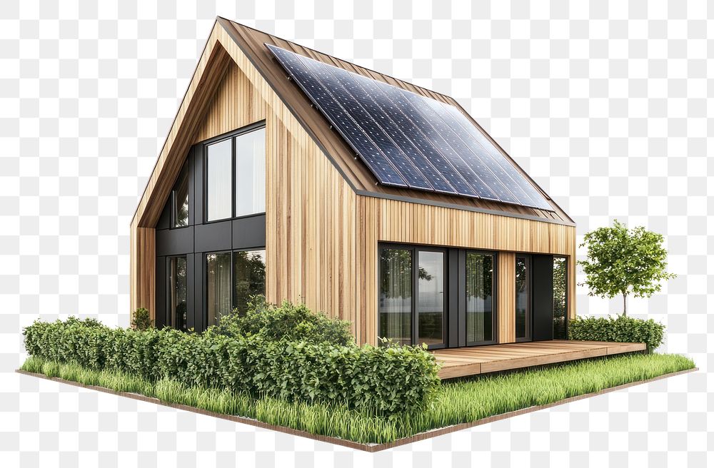 PNG Modern eco-friendly wooden house | Free PNG - rawpixel