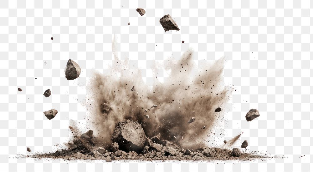 PNG Exploding dirt and rocks | Premium PNG - rawpixel