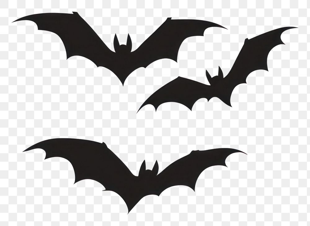 PNG Three black bats flying | Premium PNG - rawpixel