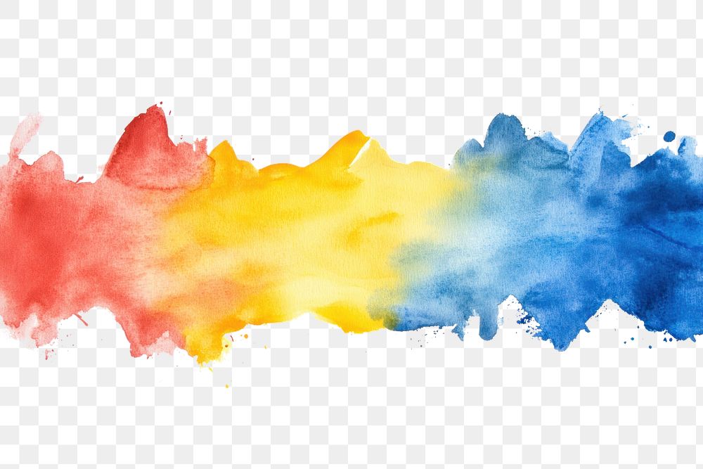 PNG Colorful watercolor gradient splash | Free PNG - rawpixel