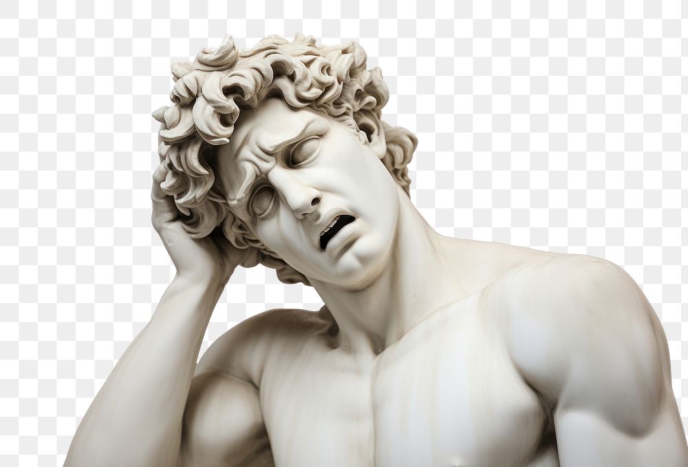 PNG Greek sculpture david crying | Free PNG - rawpixel