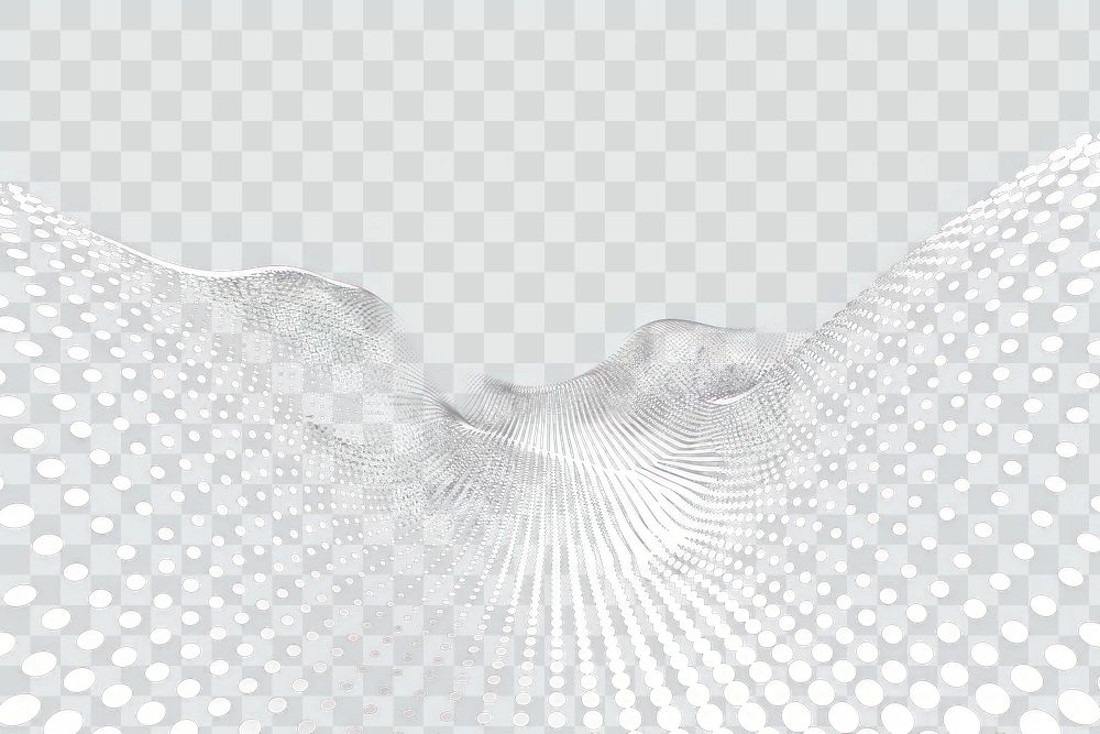 Dynamic abstract dotted wave png | Free PNG - rawpixel