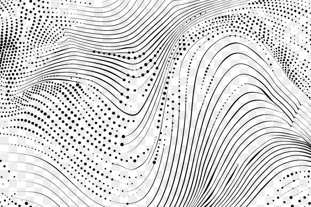 Abstract digital wave pattern png | Free PNG - rawpixel