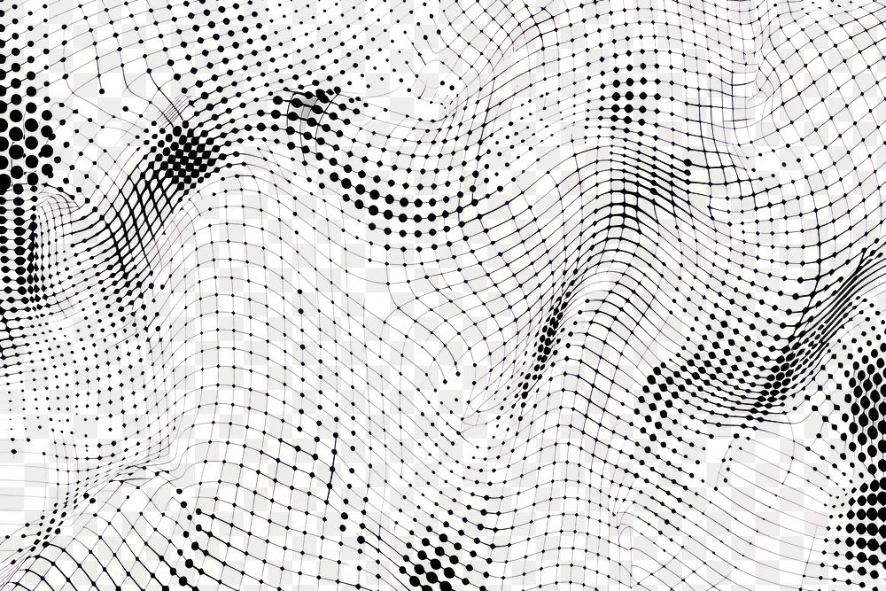 Abstract digital wave pattern png | Free PNG - rawpixel