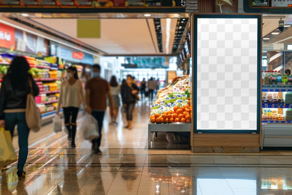 PNG supermarket advertisement sign mockup | Premium PNG - rawpixel