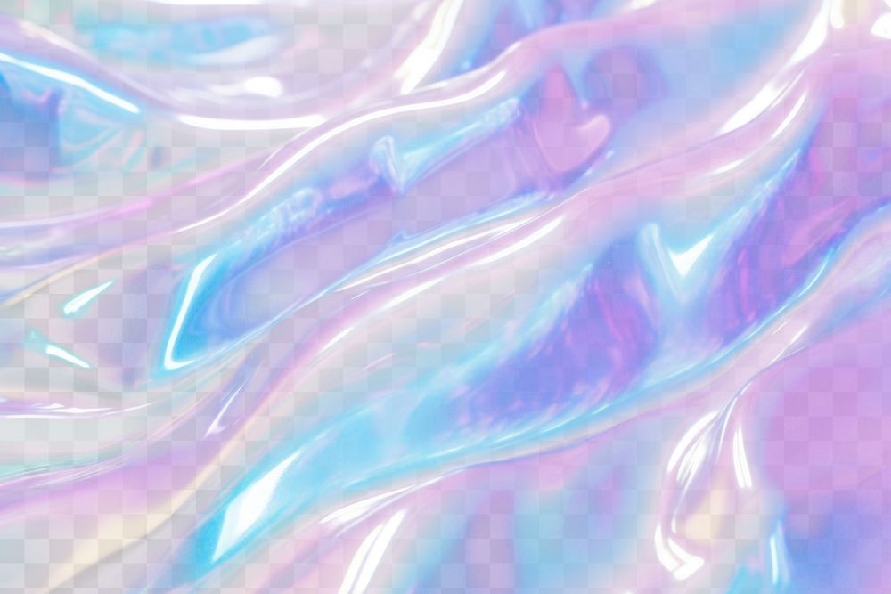 Iridescent abstract fluid waves png | Free PNG - rawpixel