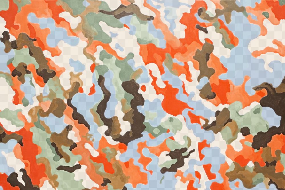 Colorful abstract camouflage pattern png | Free PNG - rawpixel