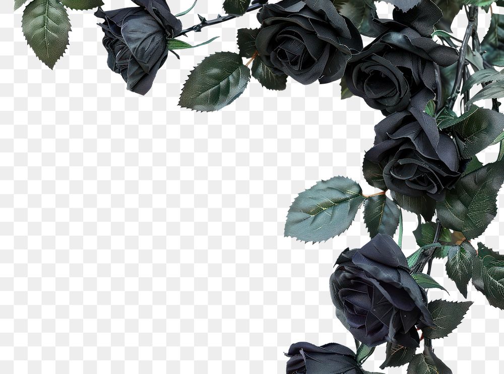 PNG Elegant black rose floral | Free PNG - rawpixel