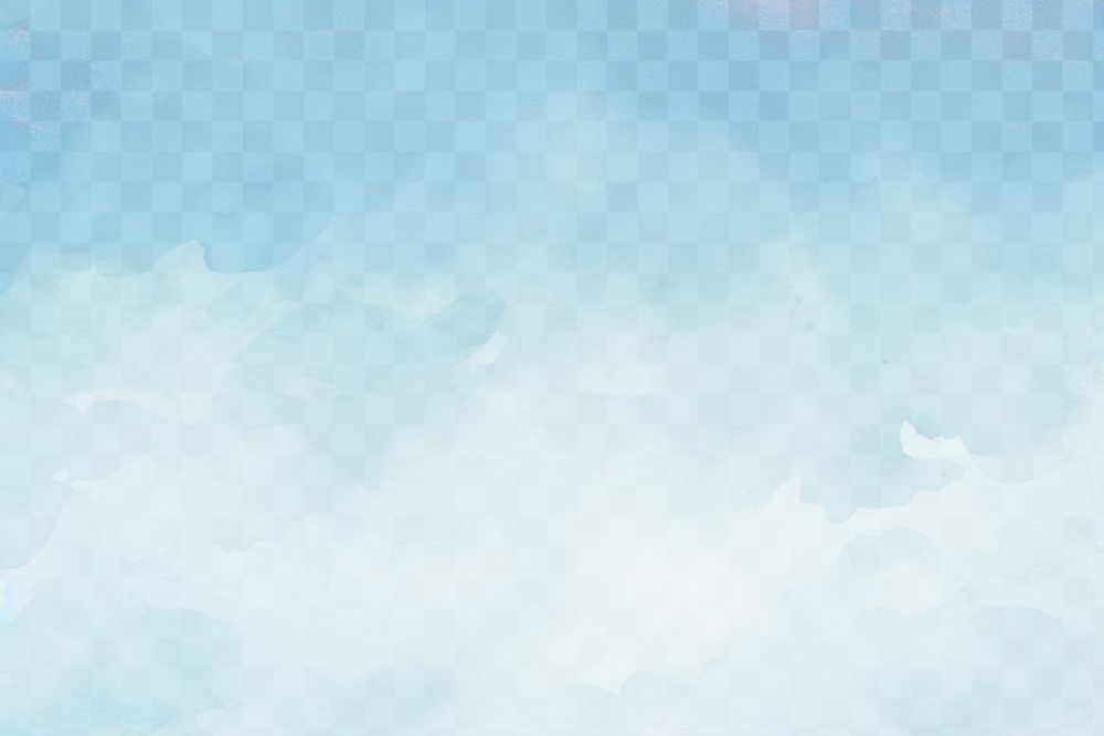 Serene watercolor blue gradient png | Free PNG - rawpixel