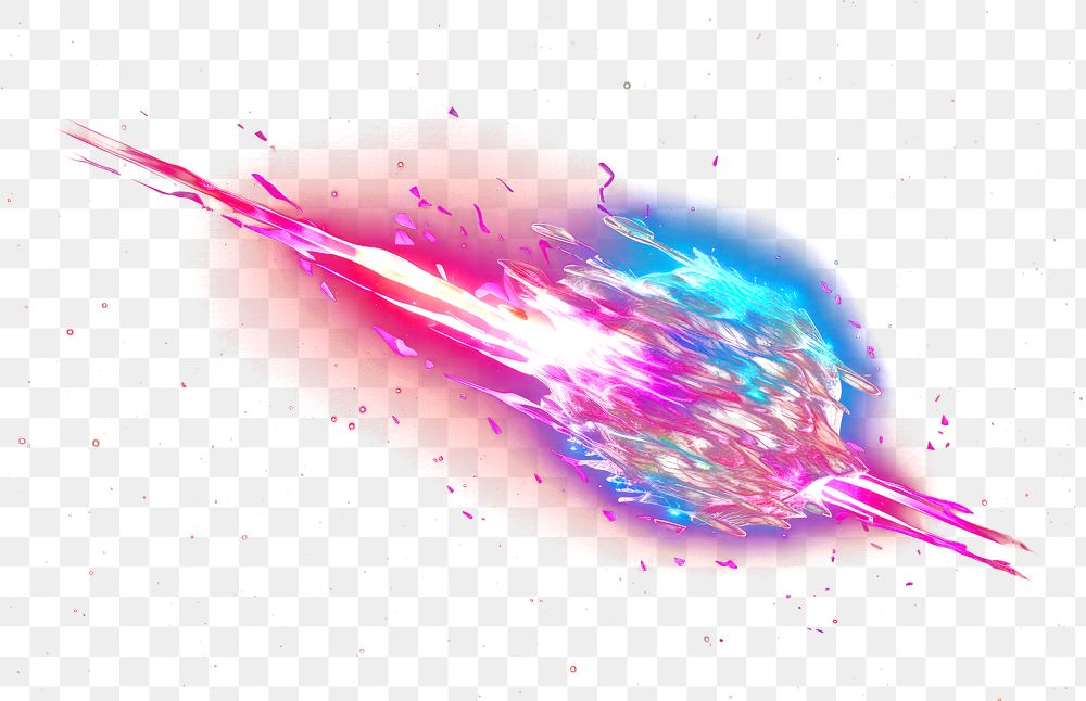 PNG Neon meteor space background | Free PNG - rawpixel