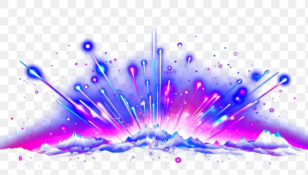 PNG Neon meteor space background | Free PNG - rawpixel