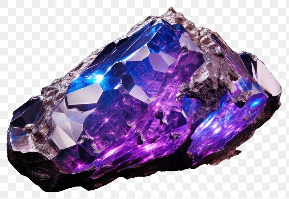 PNG Neon meteorite gemstone amethyst | Free PNG - rawpixel
